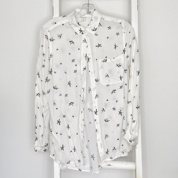 beachlunchlounge | Tops | Beachlunchlounge White Preppy Button Down ...